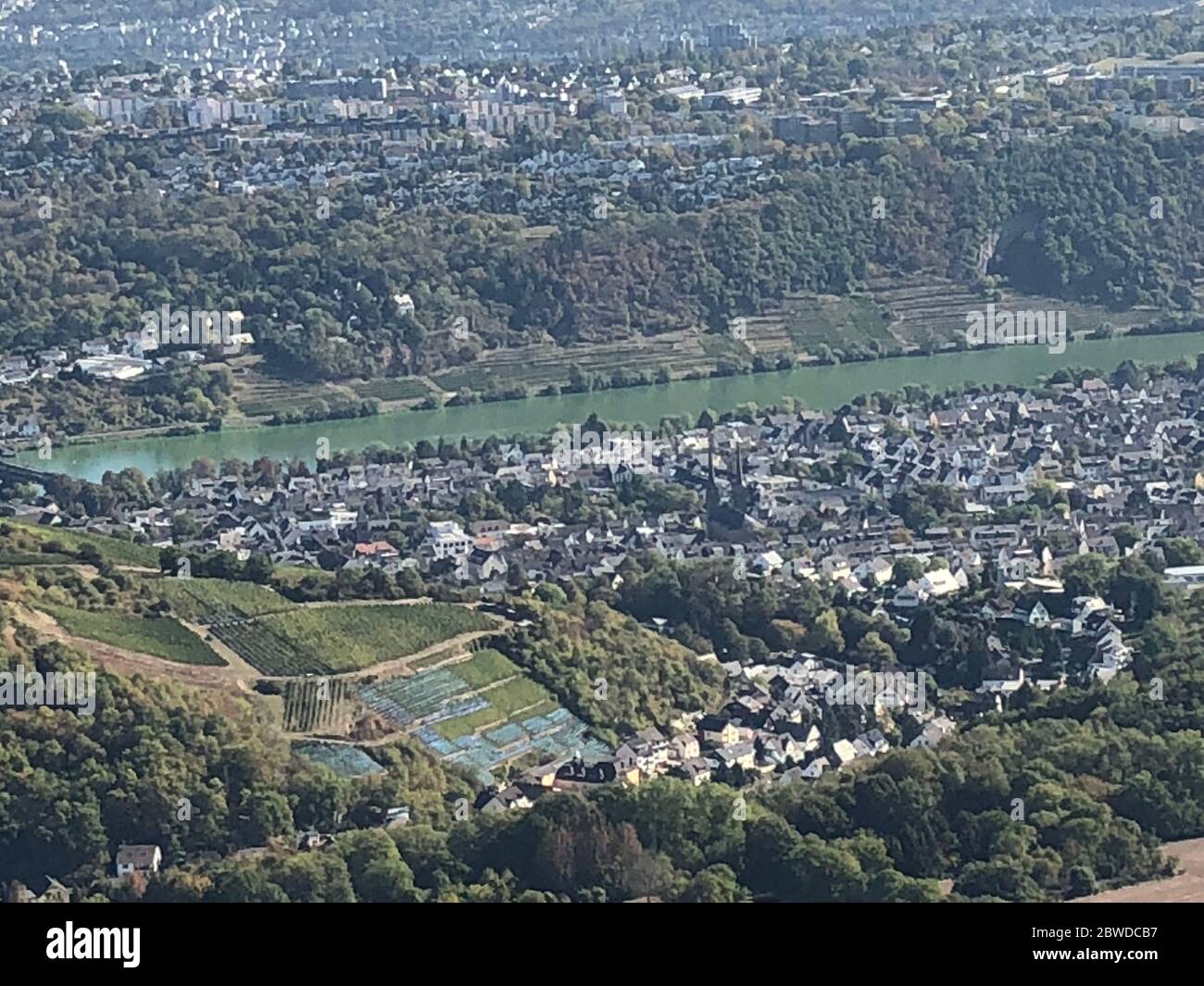 Flight across Germany in a propeller plane Stock Photo - Alamy