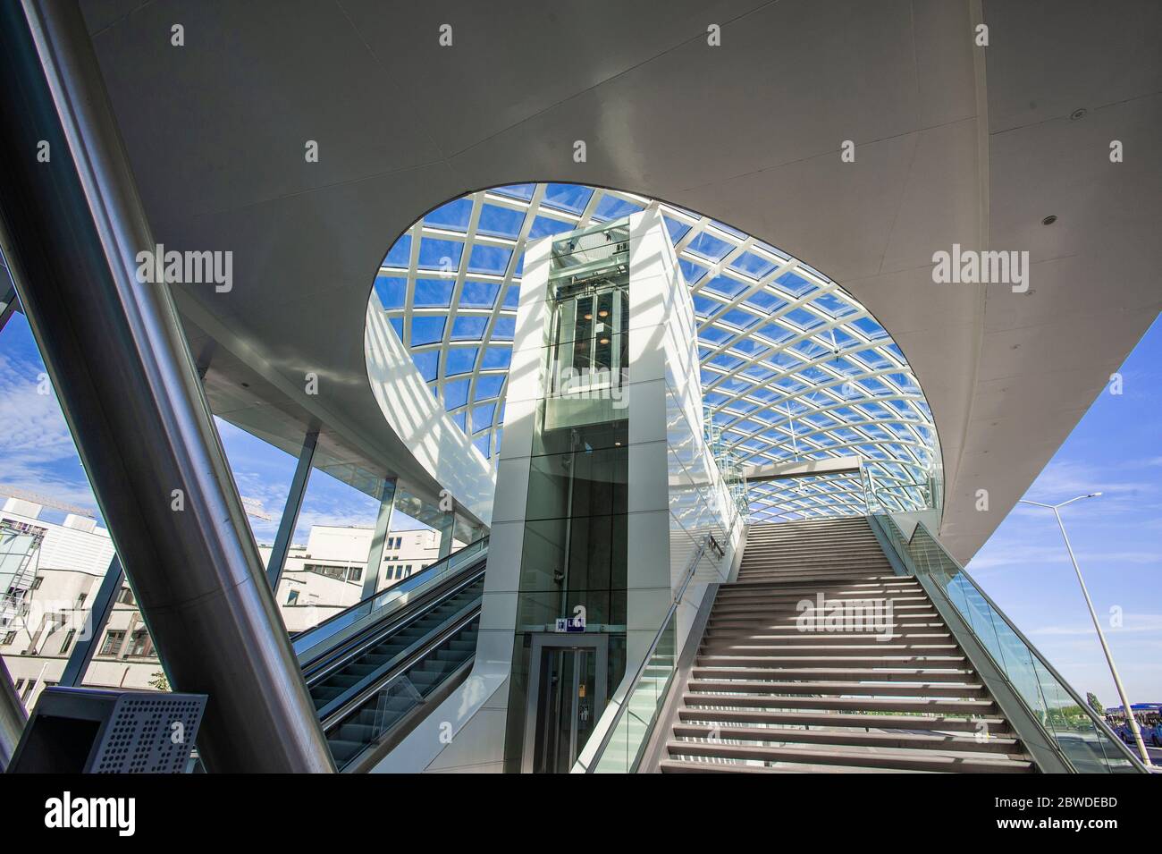 The Hague, The Netherlands. May, 2020. The Hague Metro E-Line Station ...