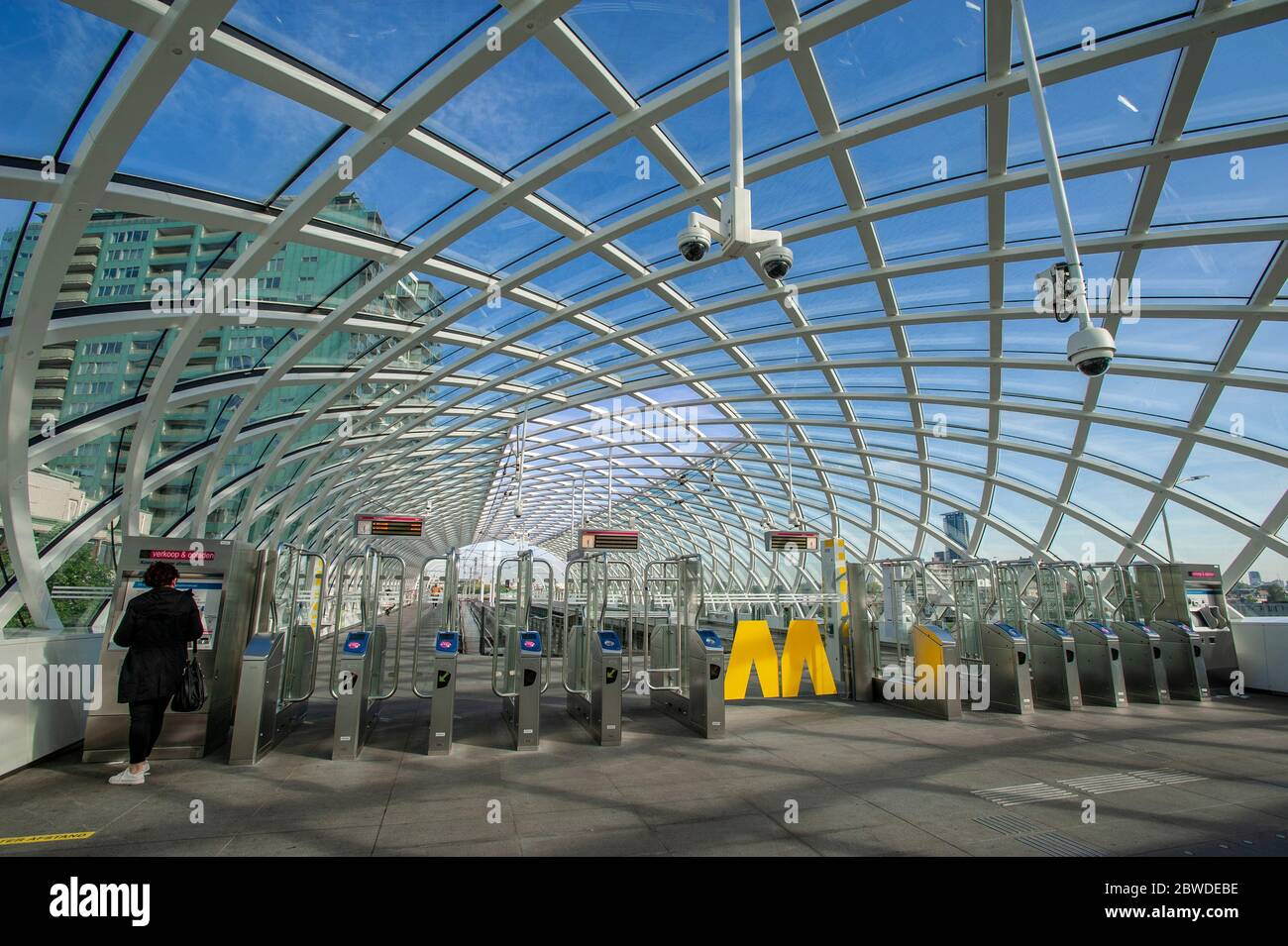 The Hague, The Netherlands. May, 2020. The Hague Metro E-Line Station ...