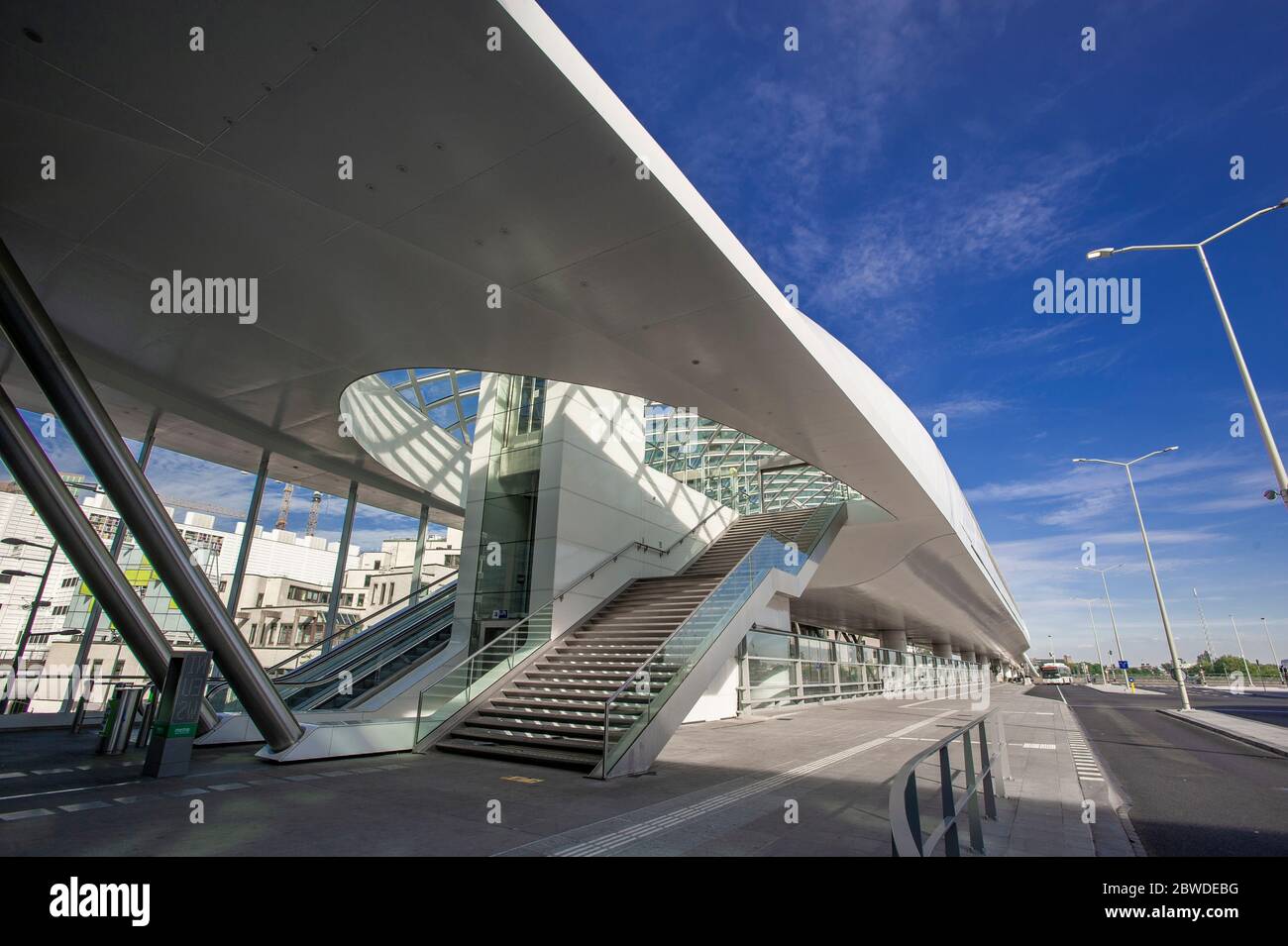 The Hague, The Netherlands. May, 2020. The Hague Metro E-Line Station ...
