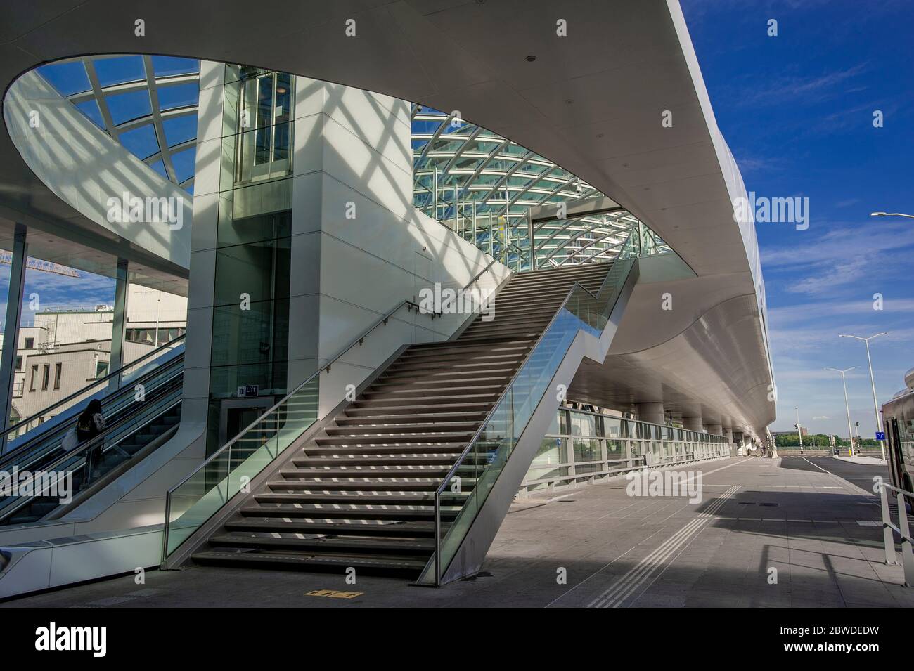 The Hague, The Netherlands. May, 2020. The Hague Metro E-Line Station ...