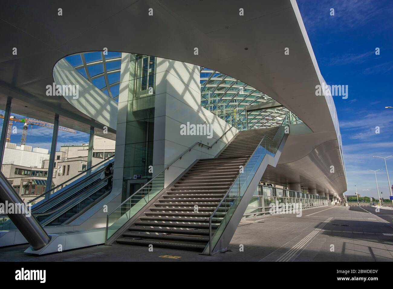 The Hague, The Netherlands. May, 2020. The Hague Metro E-Line Station ...