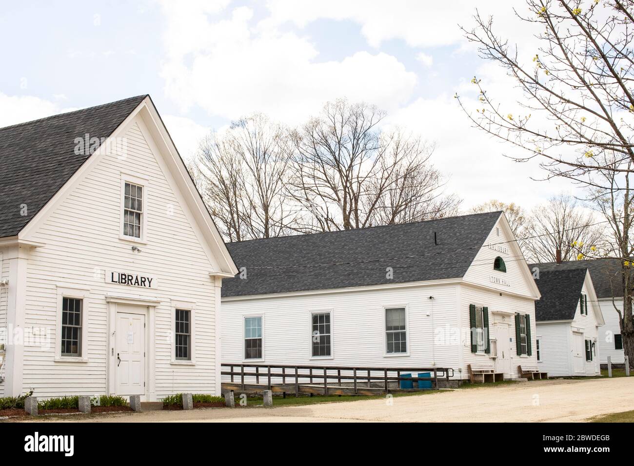 Left to right: Library, Town Hall, Hearse Museum all of Salisbury, New ...