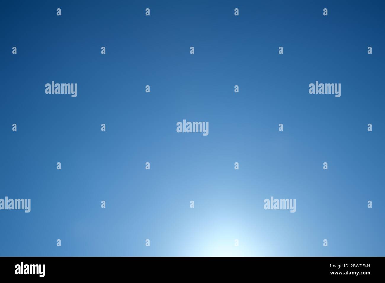 Natural blue sky gradient with soft sun rays. Sunny summer sky ...