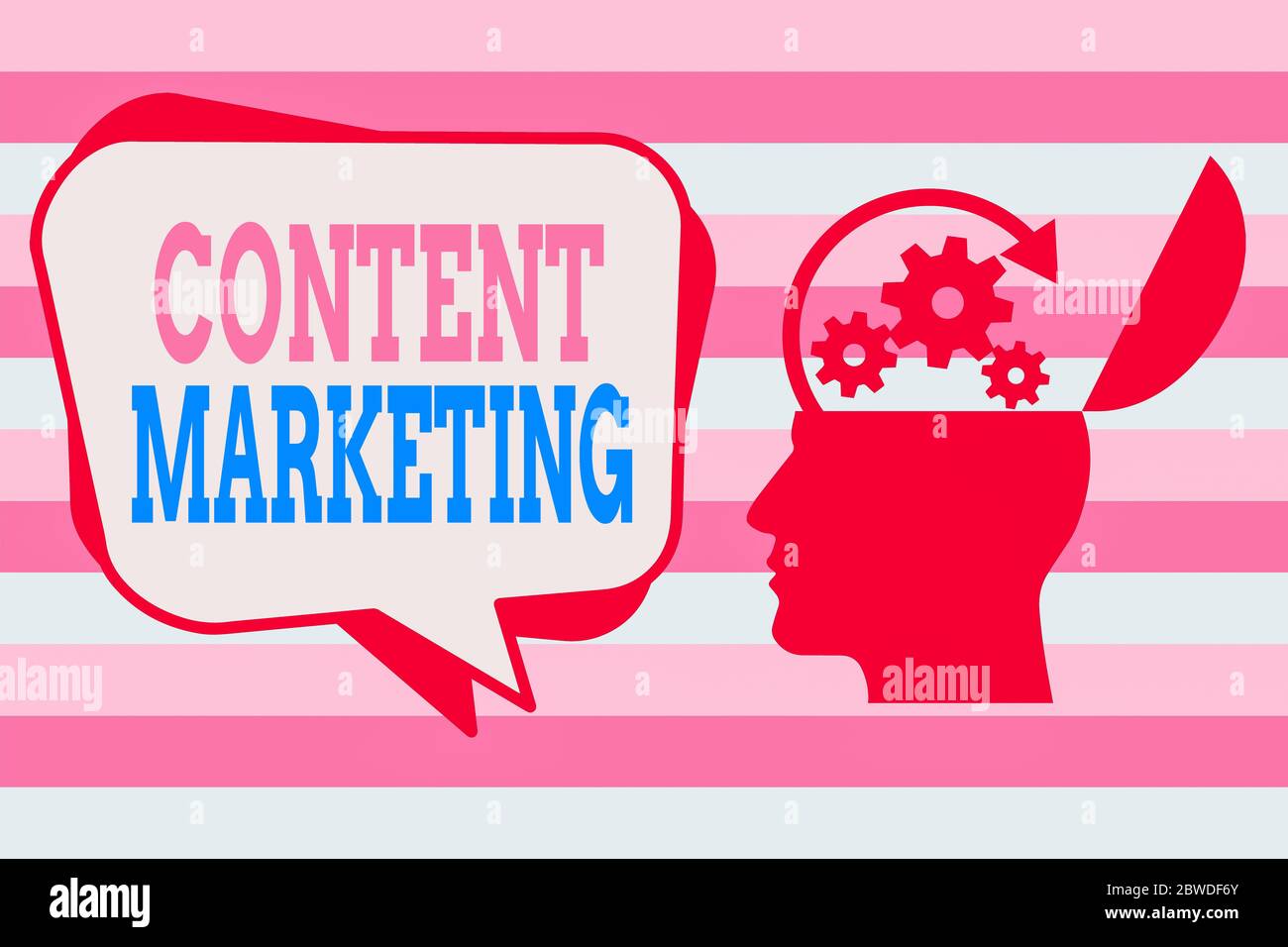 Text sign showing Content Marketing. Business photo showcasing involves ...