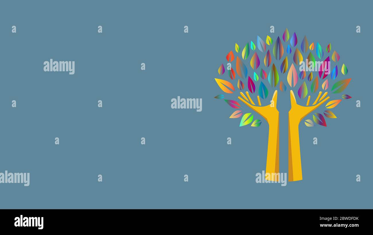 Poster or background related to Earth Day. Copy space. Concept of ...