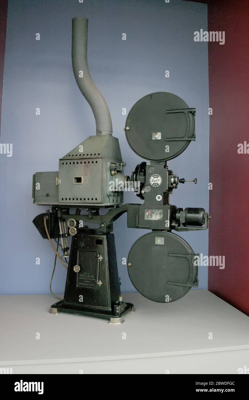 Old E-7 Simplex movie projector Stock Photo - Alamy