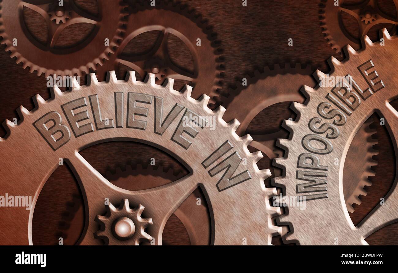 Conceptual hand writing showing Believe In Impossible. Concept meaning ...