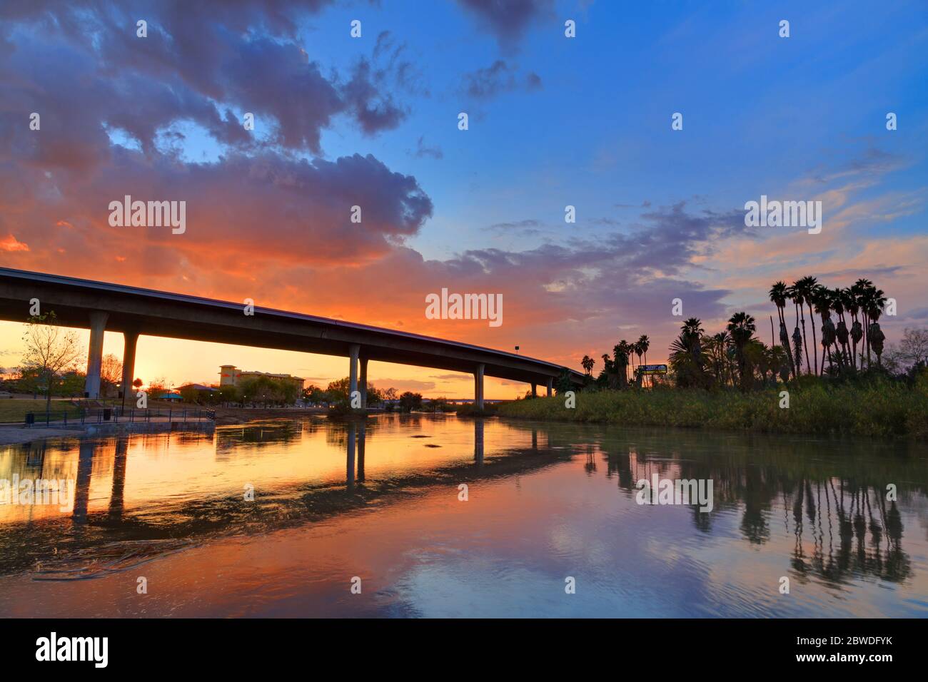 Interstate 8 bridge over the Colorado River,Gateway Park,Yuma,Arizona ...