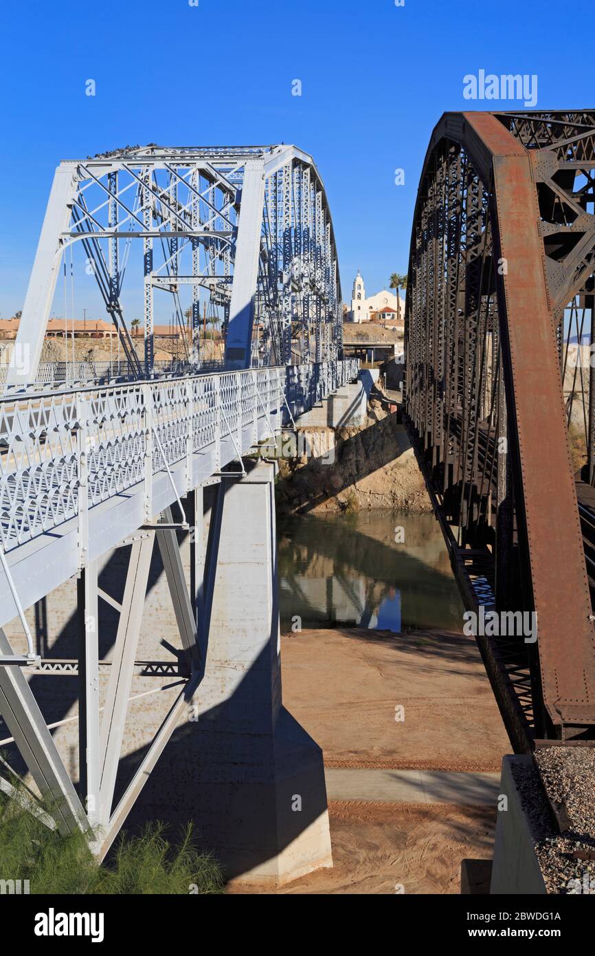 Ocean to Ocean Highway Bridge over the Colorado River,Gateway Park,Yuma ...
