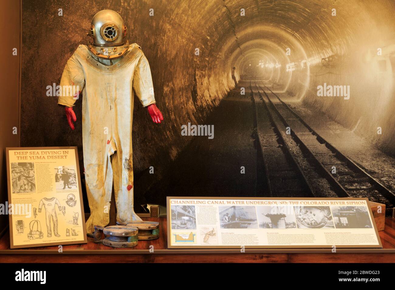 Colorado River Siphon exhibit in Yuma Quartermaster Depot State ...