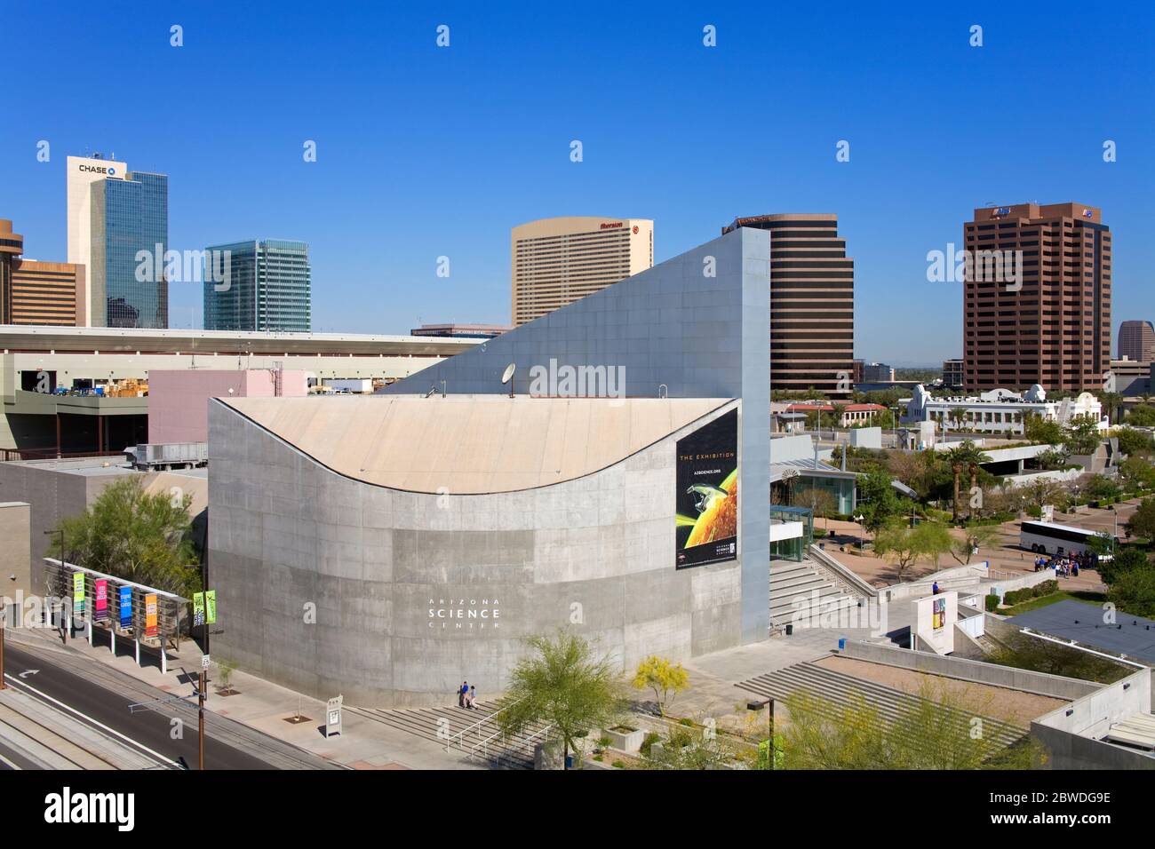 Arizona Science Center & Skyline, Heritage Square, Phoenix, Arizona ...