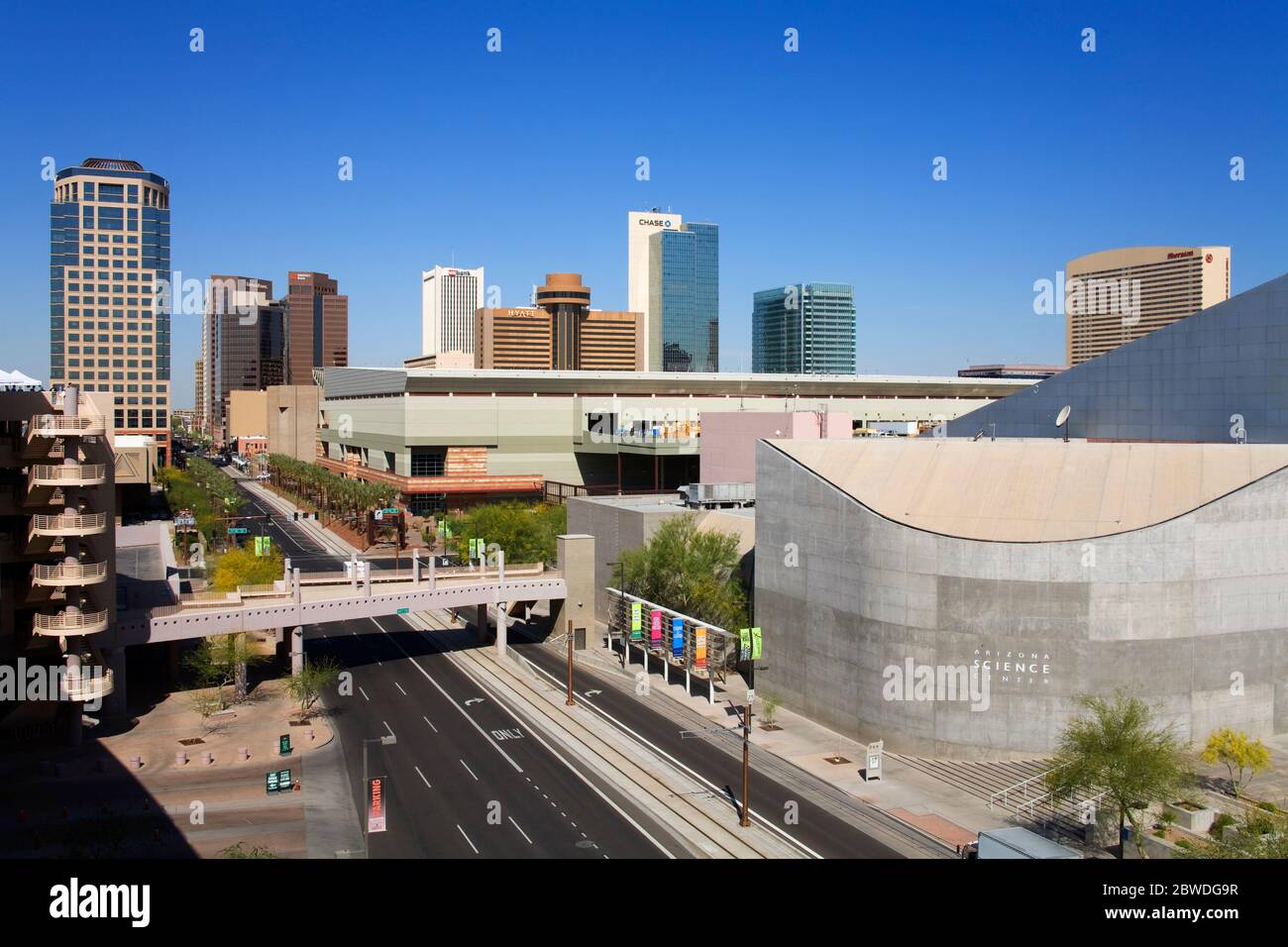 Arizona Science Center & Skyline, Heritage Square, Phoenix, Arizona ...