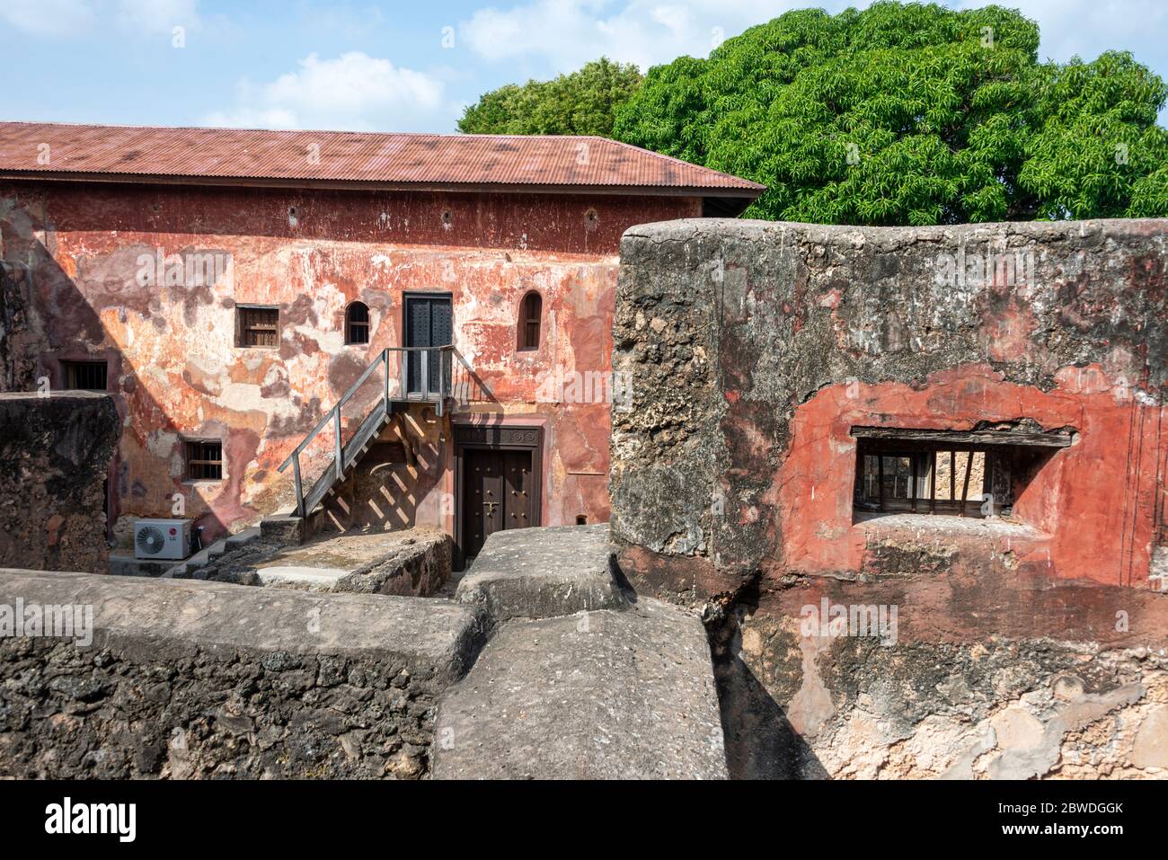 Inside Fort Jesus in Mombasa Stock Photo - Alamy