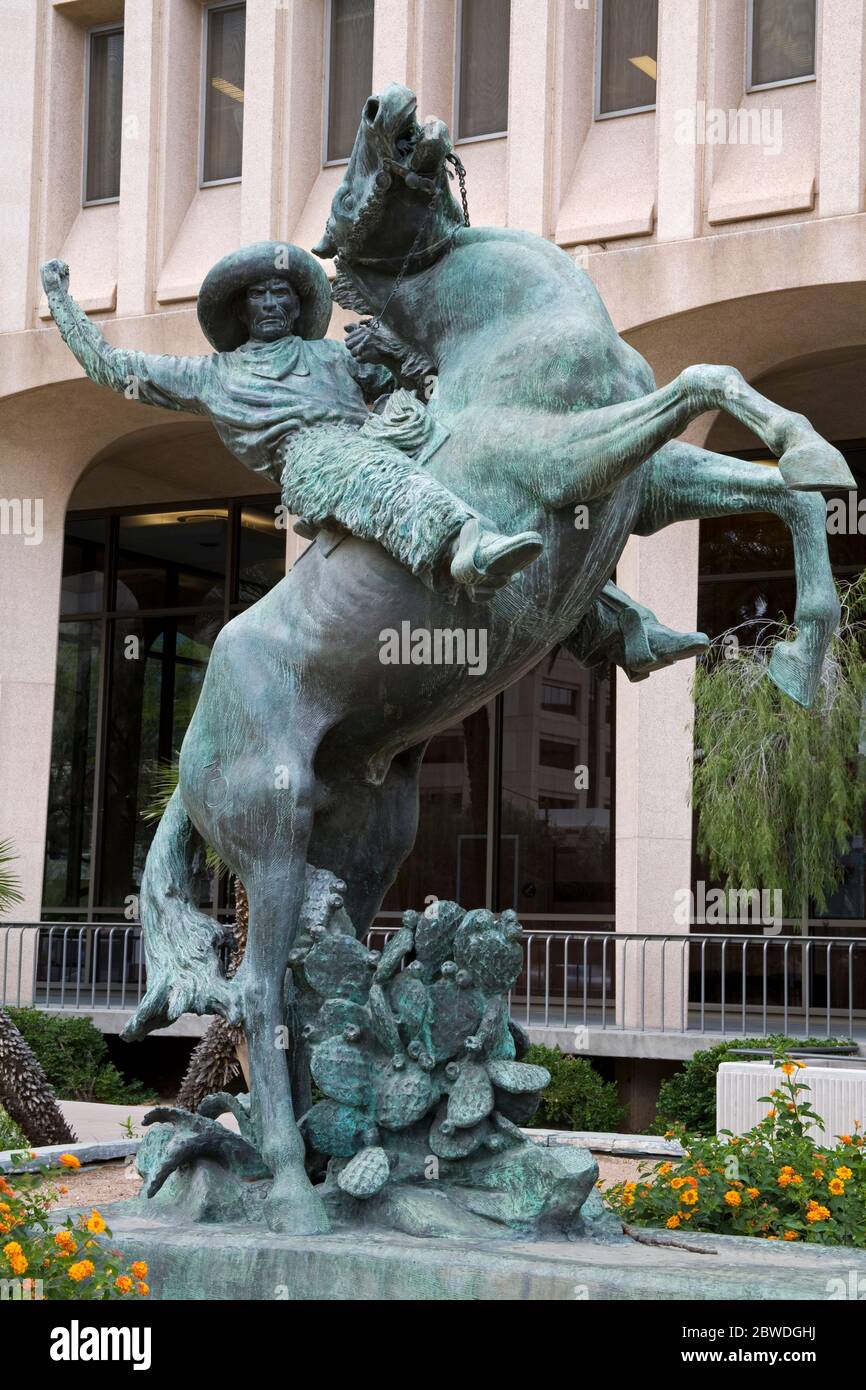 Lariat Cowboy by Constance Whitney, Warren Goode Building, Phoenix ...