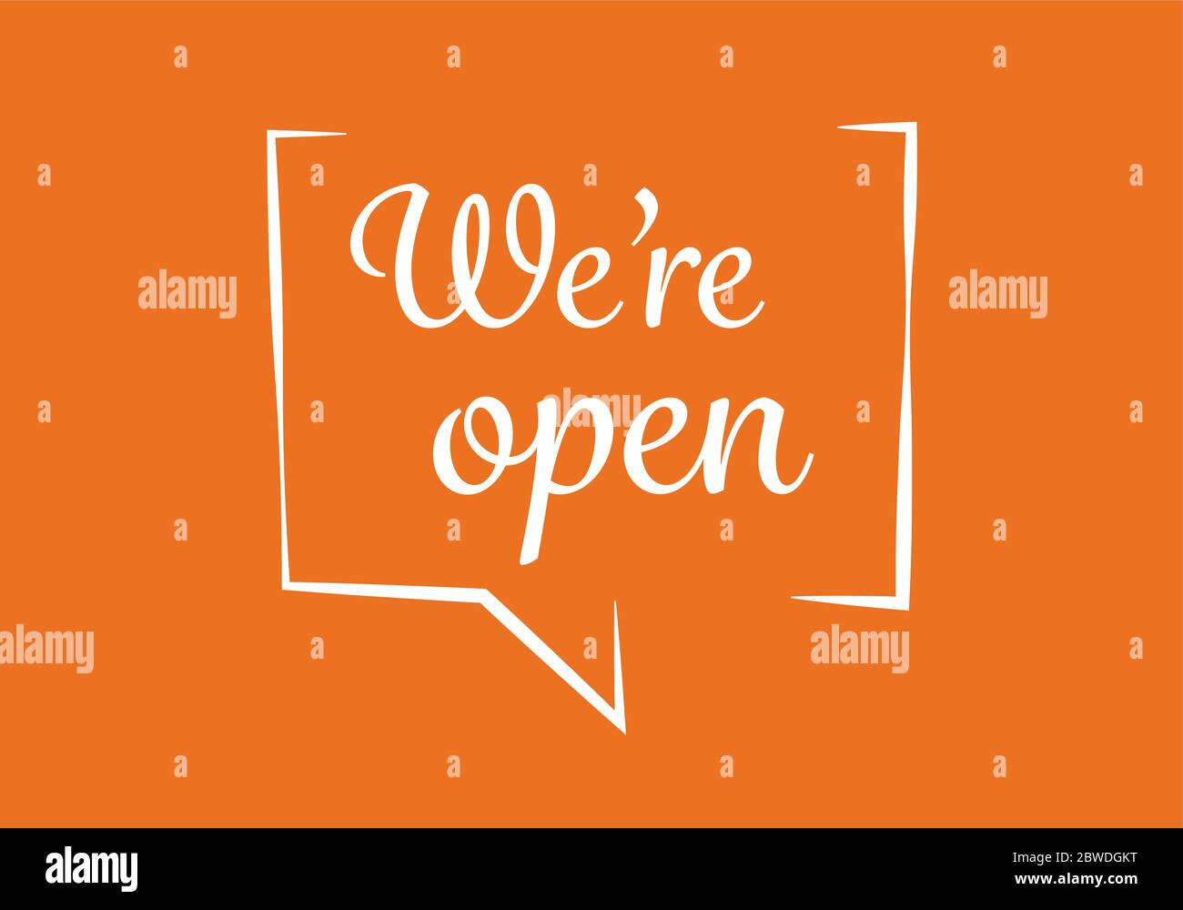 We are reopen sign Stock Vector Images - Alamy