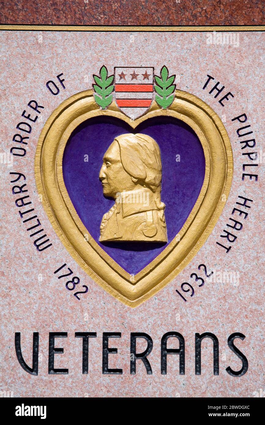 Purple Heart Monument, State Capitol Mall, Phoenix, Arizona, USA Stock ...