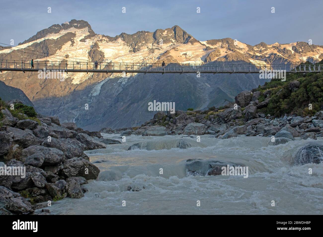 Mount cook bridge new zealand hi-res stock photography and images - Alamy