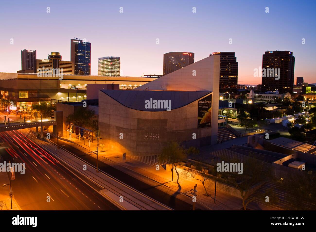 Washington Street & Skyline, Phoenix, Arizona, USA Stock Photo - Alamy