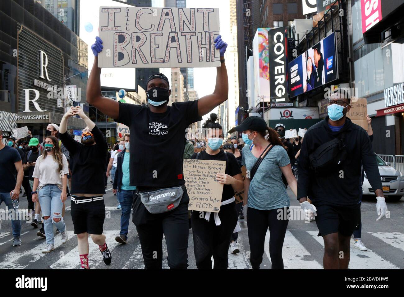 America in Turmoil, New York, USA Stock Photo - Alamy