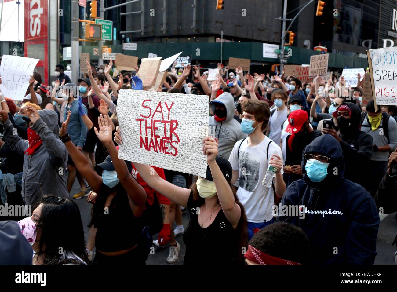 America in Turmoil, New York, USA Stock Photo - Alamy