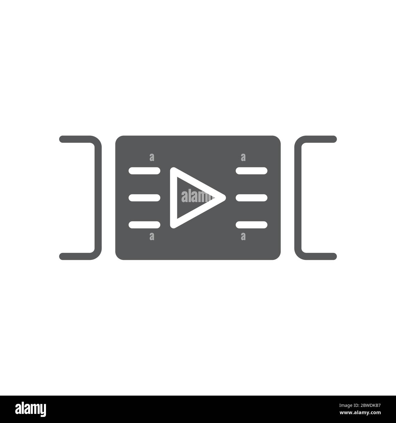 Video play list vector icon symbol favorite isolated on white ...