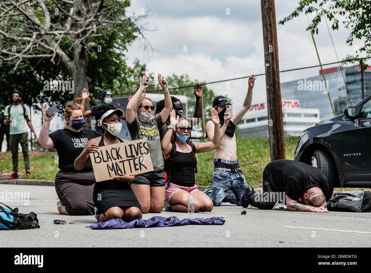 Columbia, South Carolina - USA - May 30, 2020: Columbia protestors are ...
