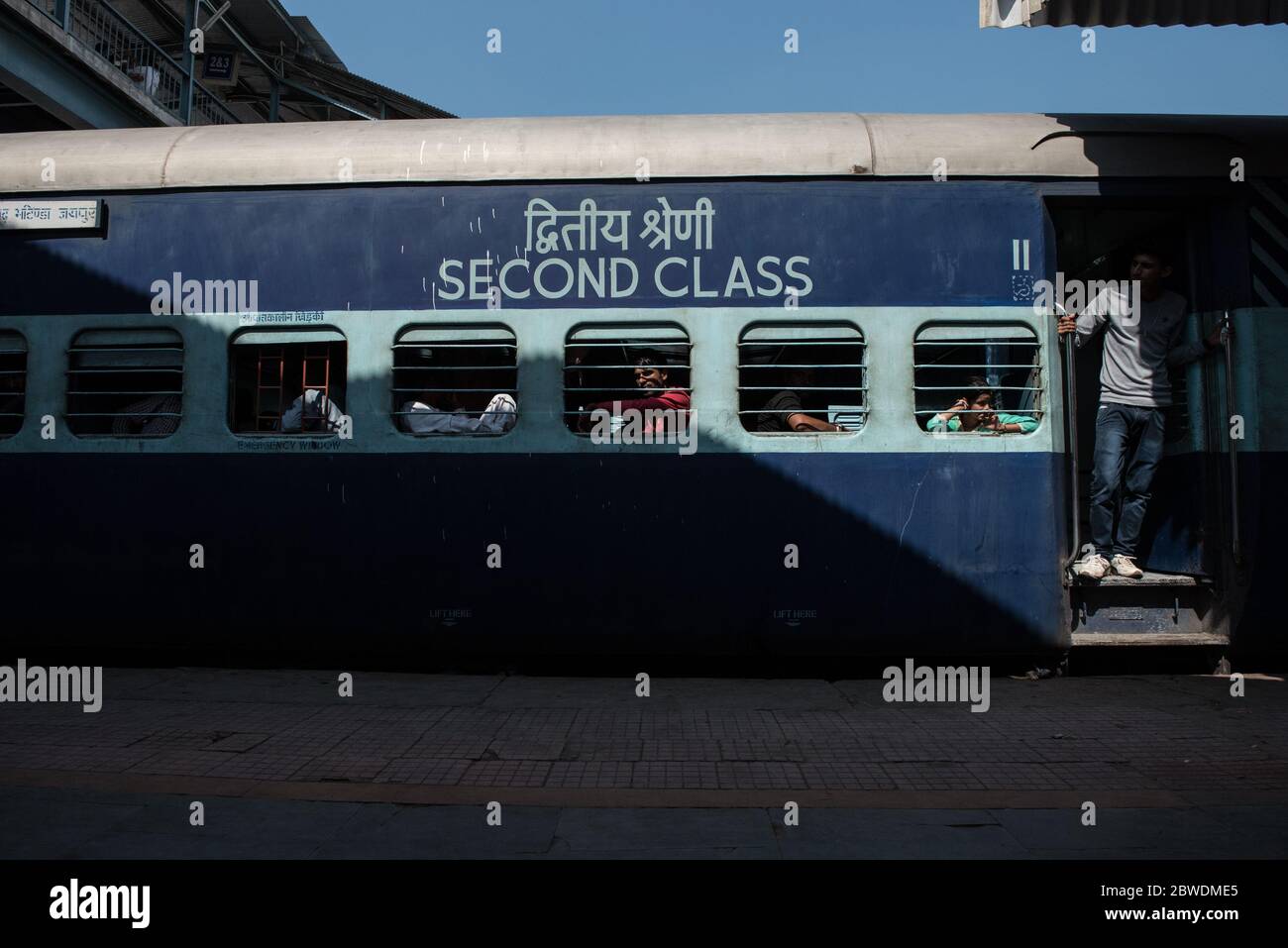 Second Class Train. Indian Railways. Rail Travel. India Stock Photo - Alamy