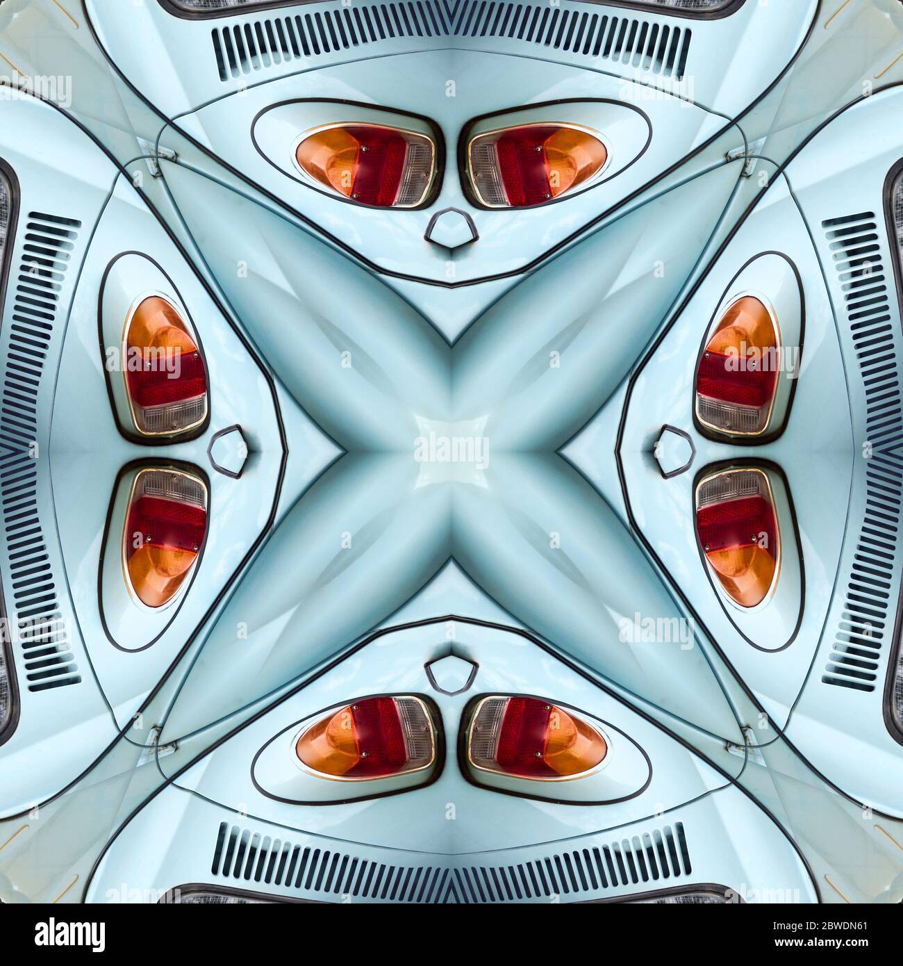 Seamless symmetrical pattern abstract car lights texture Stock Photo ...