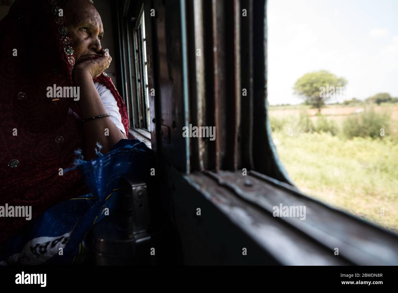 Indian train window hi-res stock photography and images - Alamy
