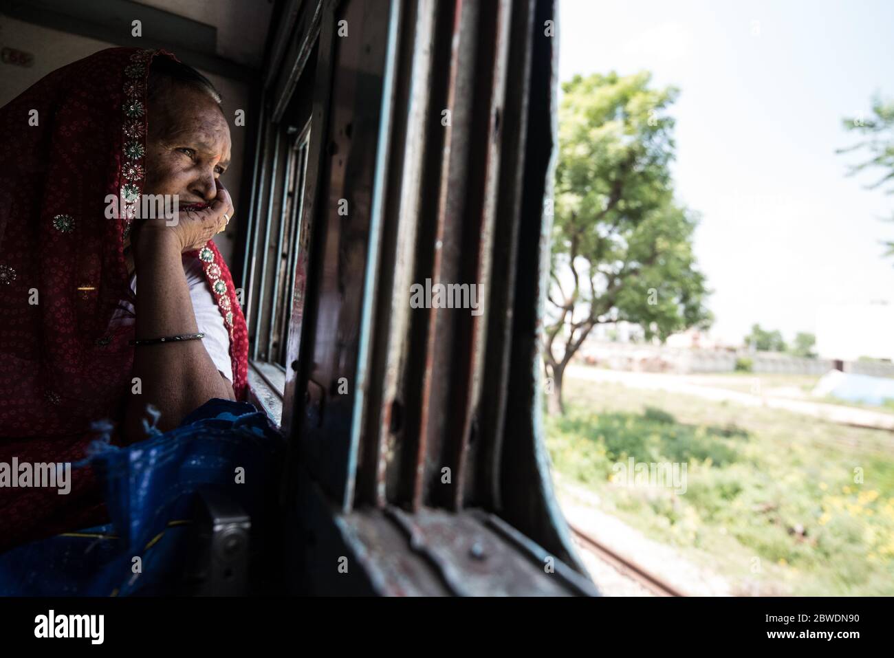 Indian train window hi-res stock photography and images - Alamy