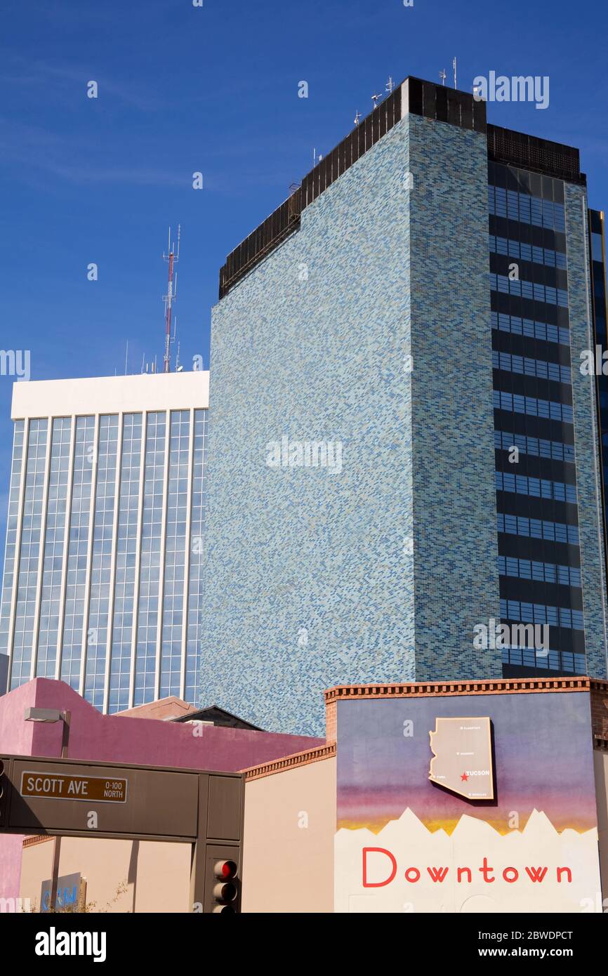 Buildings on Congress Street,Tucson, Arizona, USA Stock Photo - Alamy