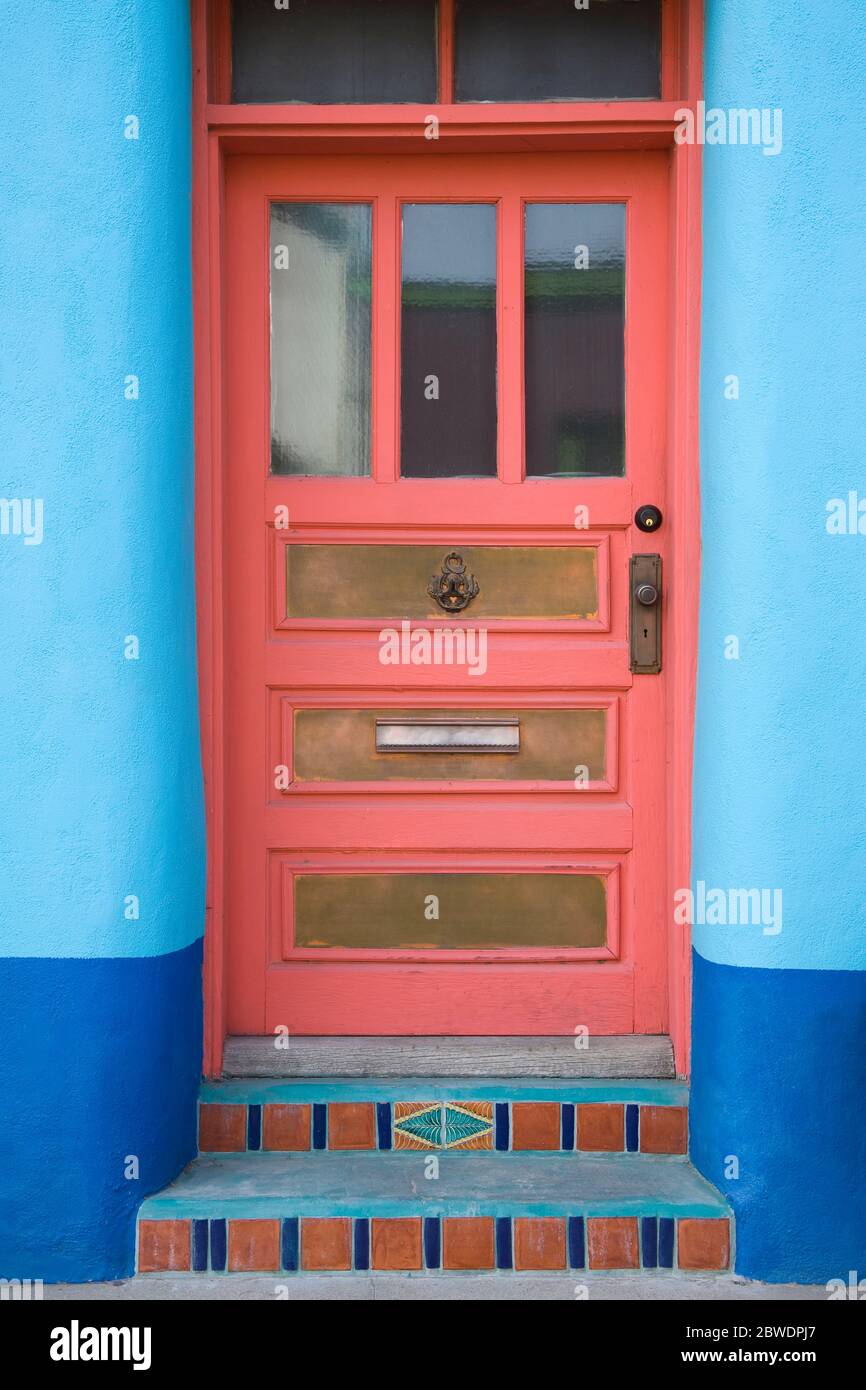 House Detail, El Presidio Historic District, Tucson, Arizona, USA Stock ...