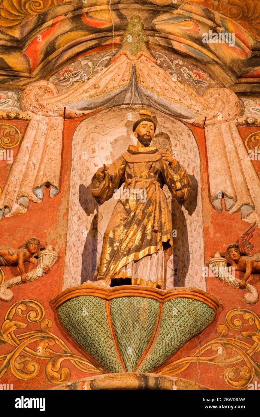 Interior of Church, Mission San Xavier del Bac, Tucson, Arizona,USA ...