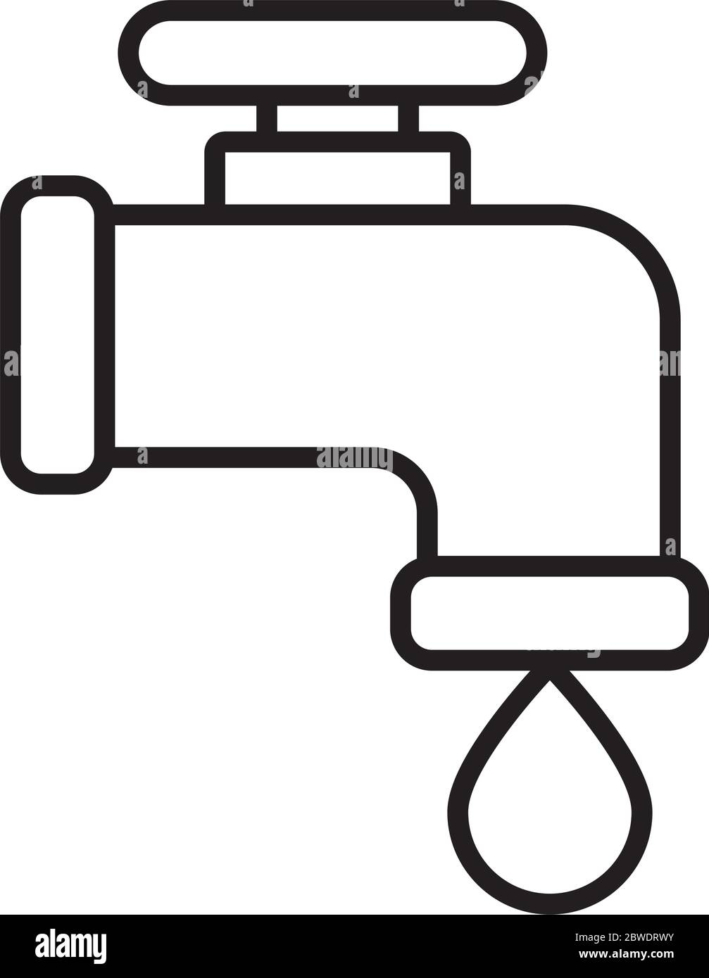 water tap line style icon Stock Vector Image & Art - Alamy