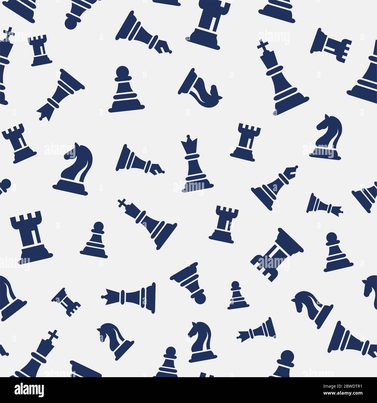Seamless Chess Vector Pattern. Chess Figures Vector Illustration ...