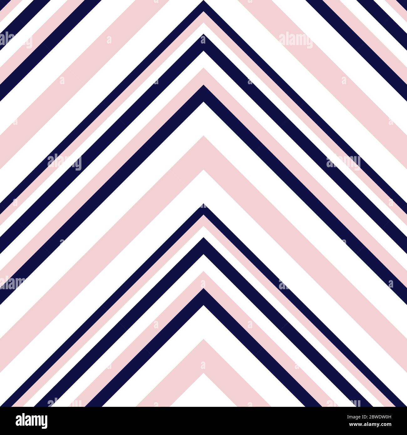 Navy Blue And Pink Chevron Background