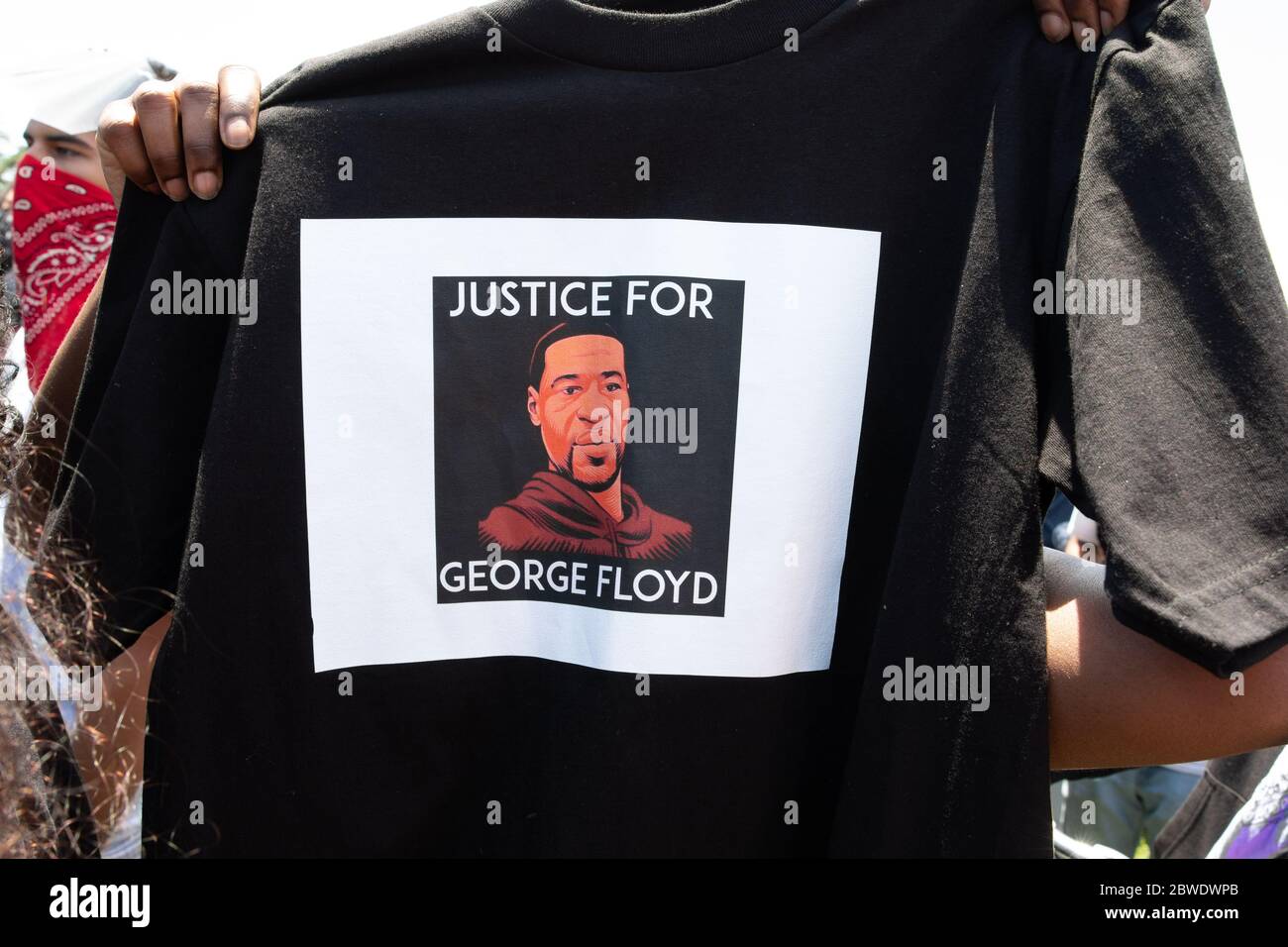 Justice For George Floyd T-Shirt Stock Photo - Alamy