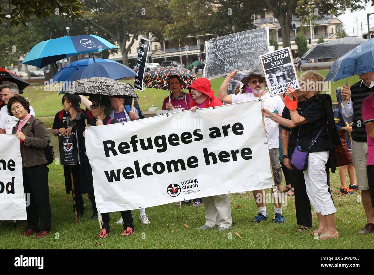 “Walk for Justice for Refugees” – Sydney, Australia Stock Photo - Alamy