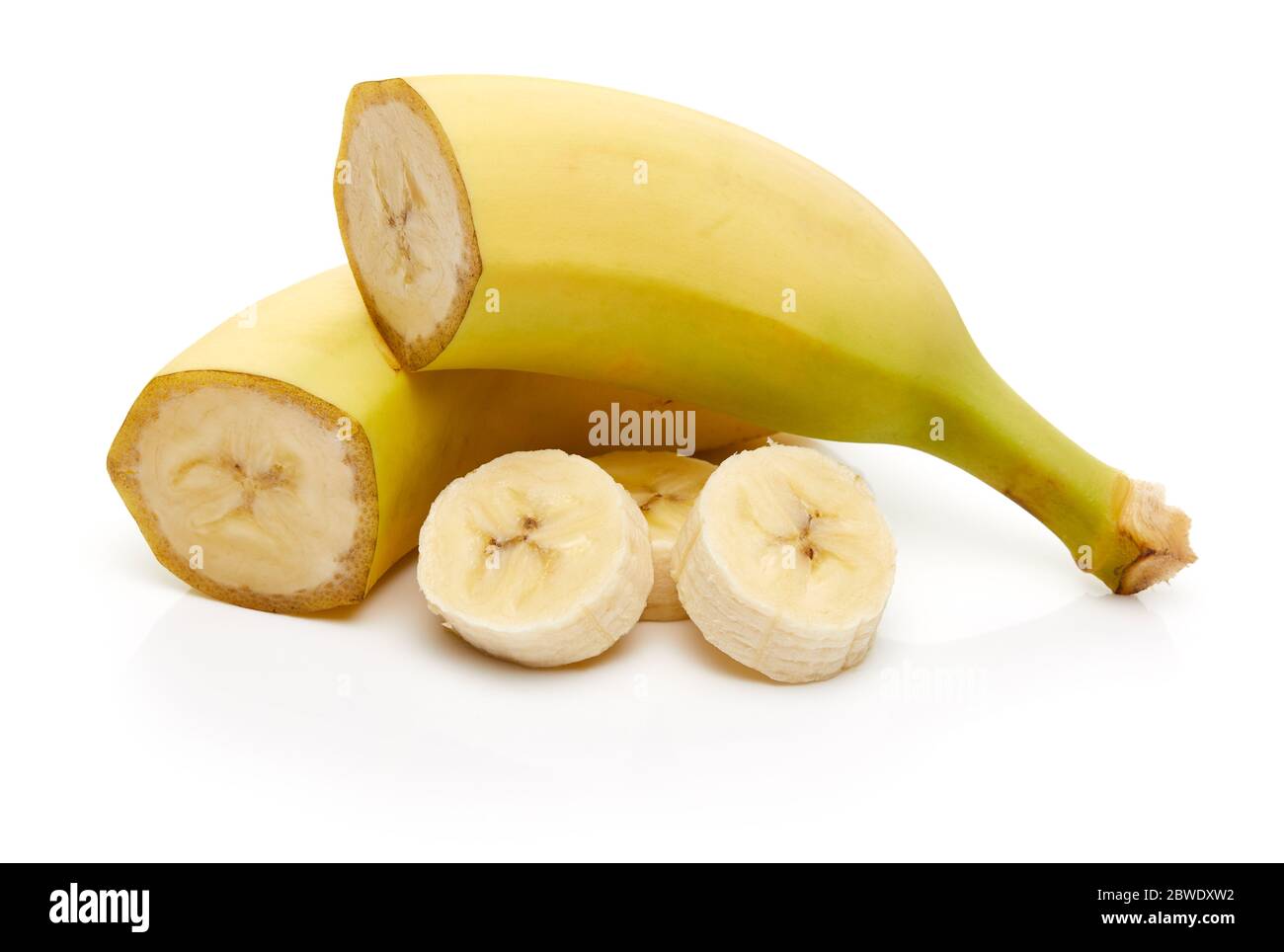 Banana Isolated on White Background Stock Photo - Alamy
