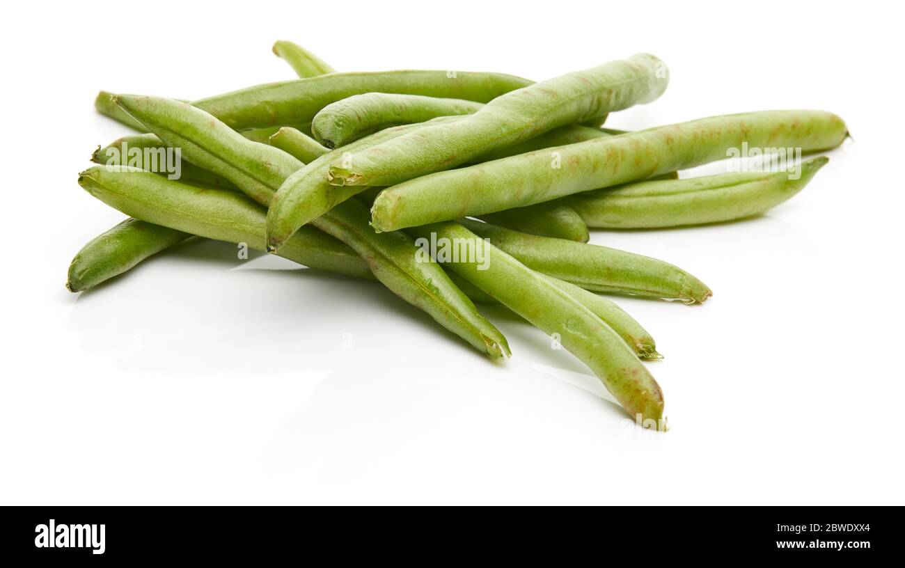 Closeup heap green bean Cut Out Stock Images & Pictures - Alamy
