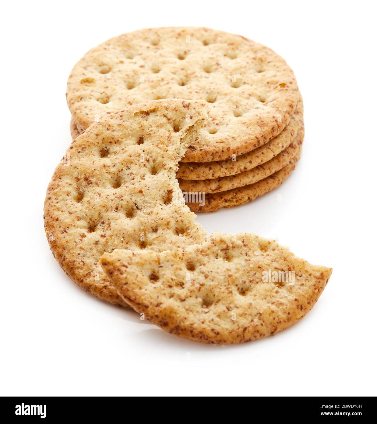 Cracker Isolated on White Background Stock Photo - Alamy