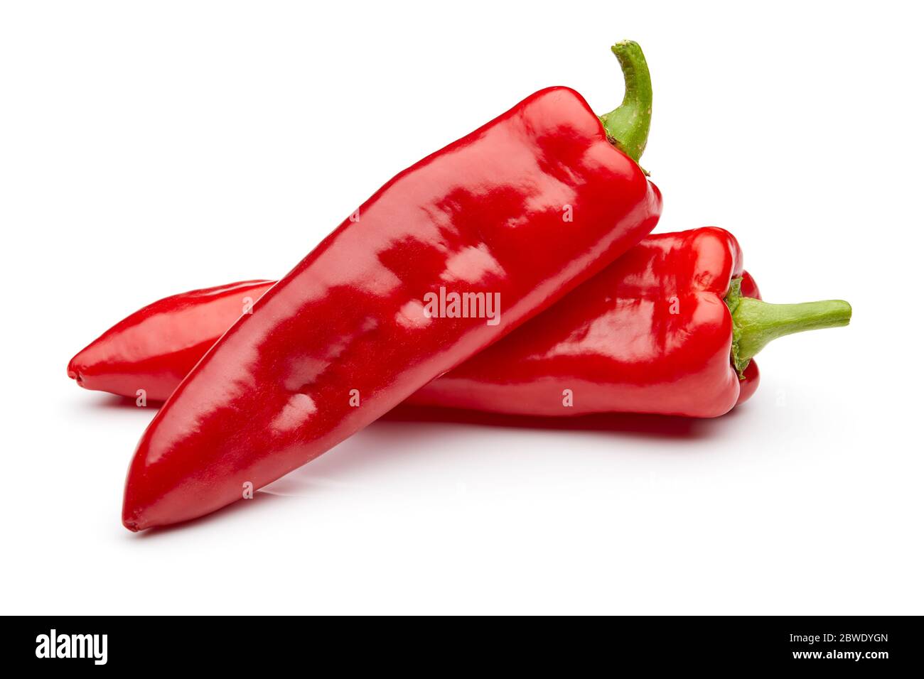 Red Pepper Isolated on White Background Stock Photo - Alamy