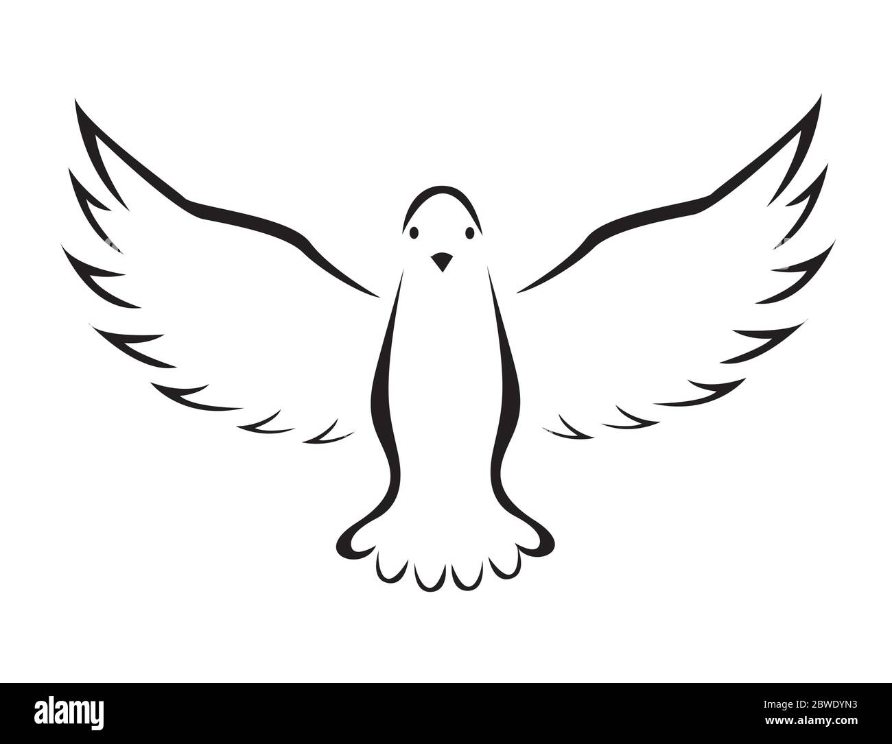 Flying Doves Drawing