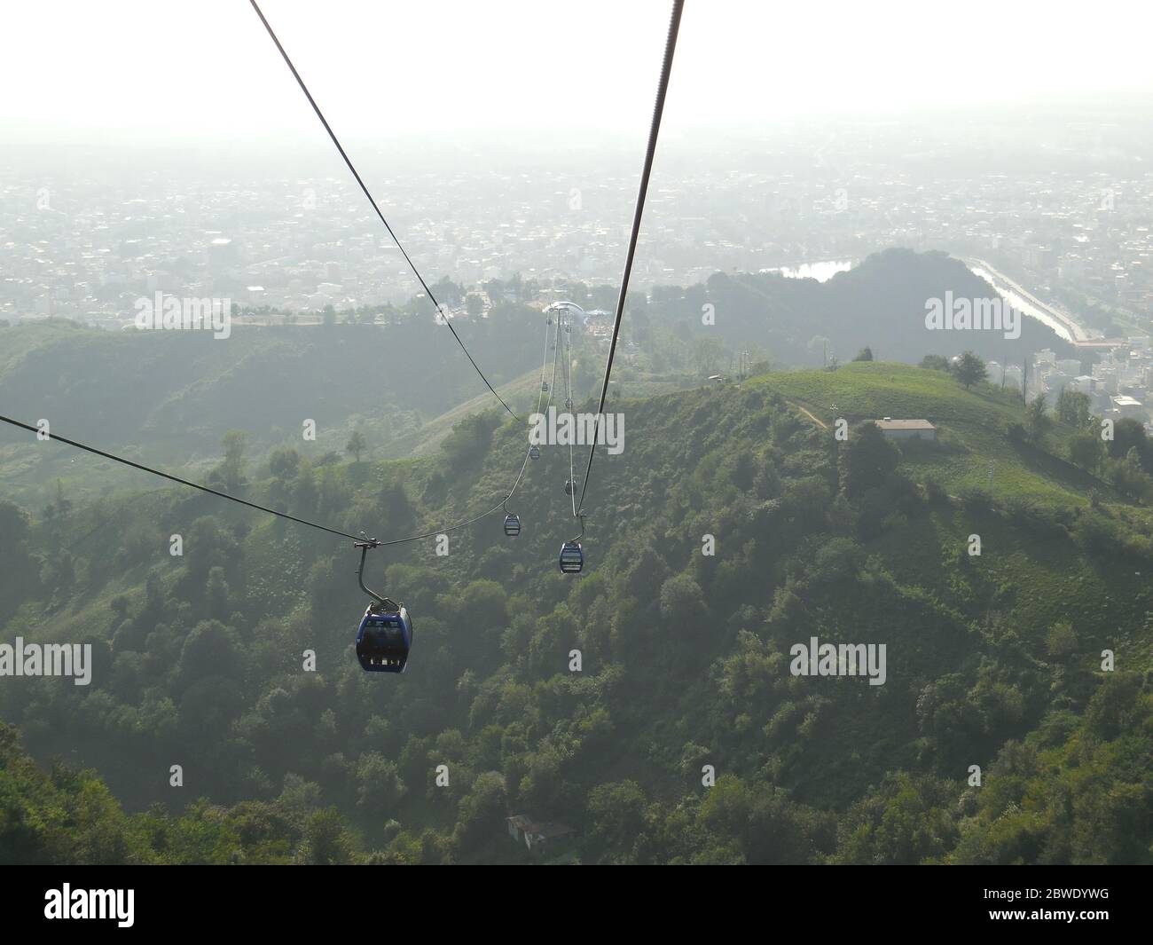 Telecabin is in north of Iran, GilanIt passes through the mountains and ...