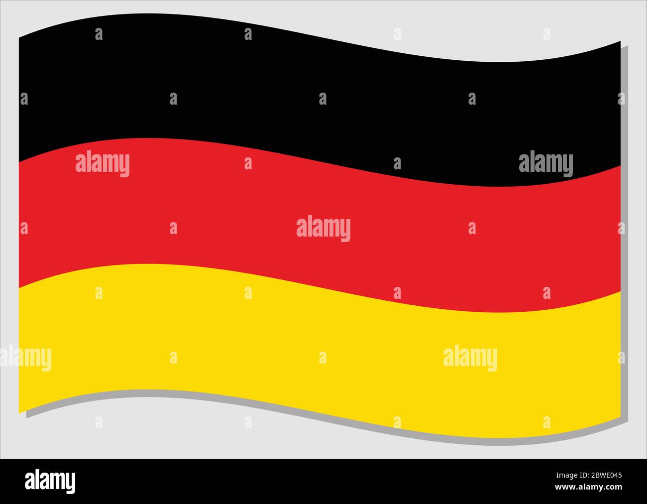 German flag waving wind Stock Vector Images - Alamy