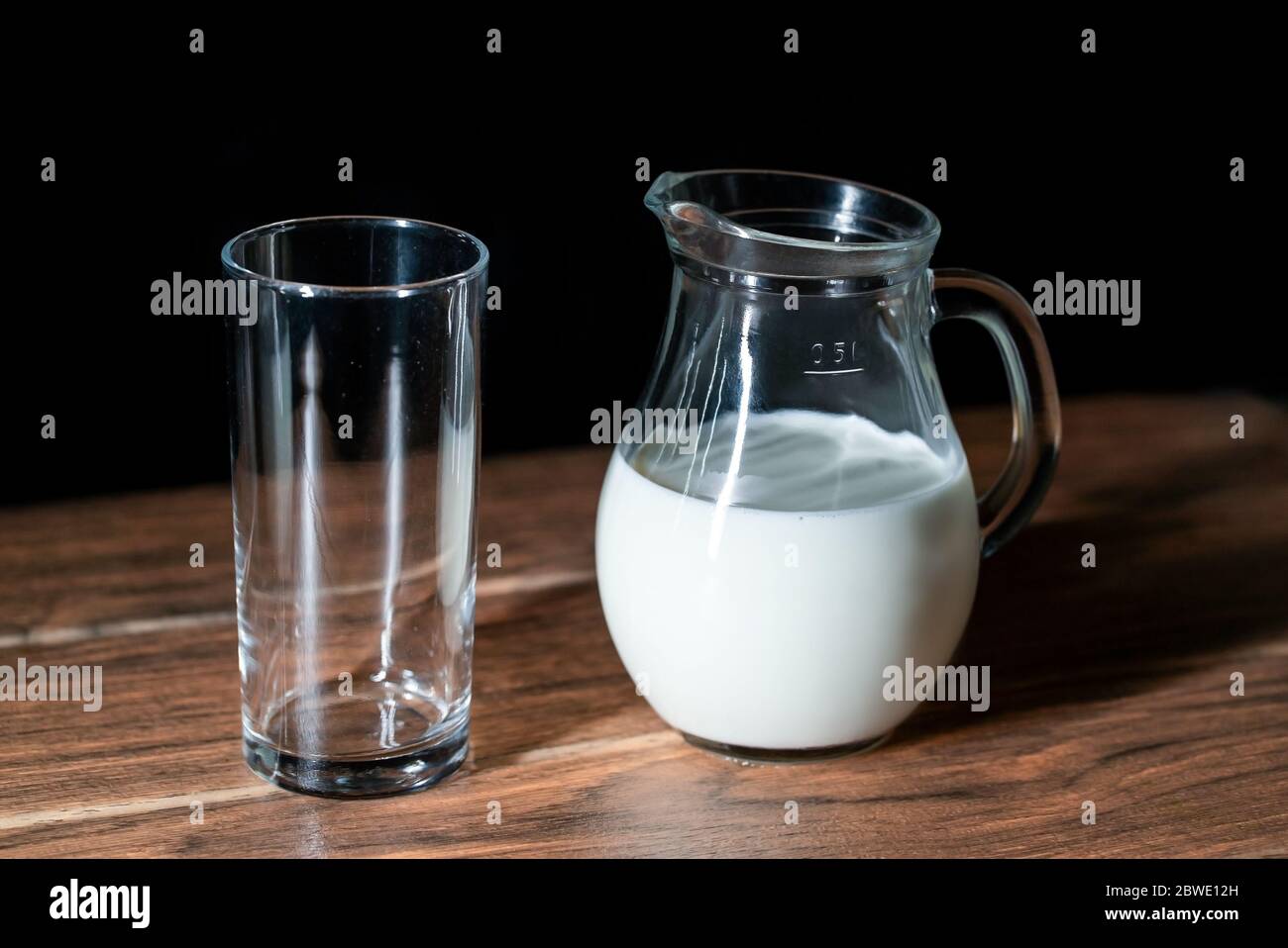 Empty milk glass hi-res stock photography and images - Alamy