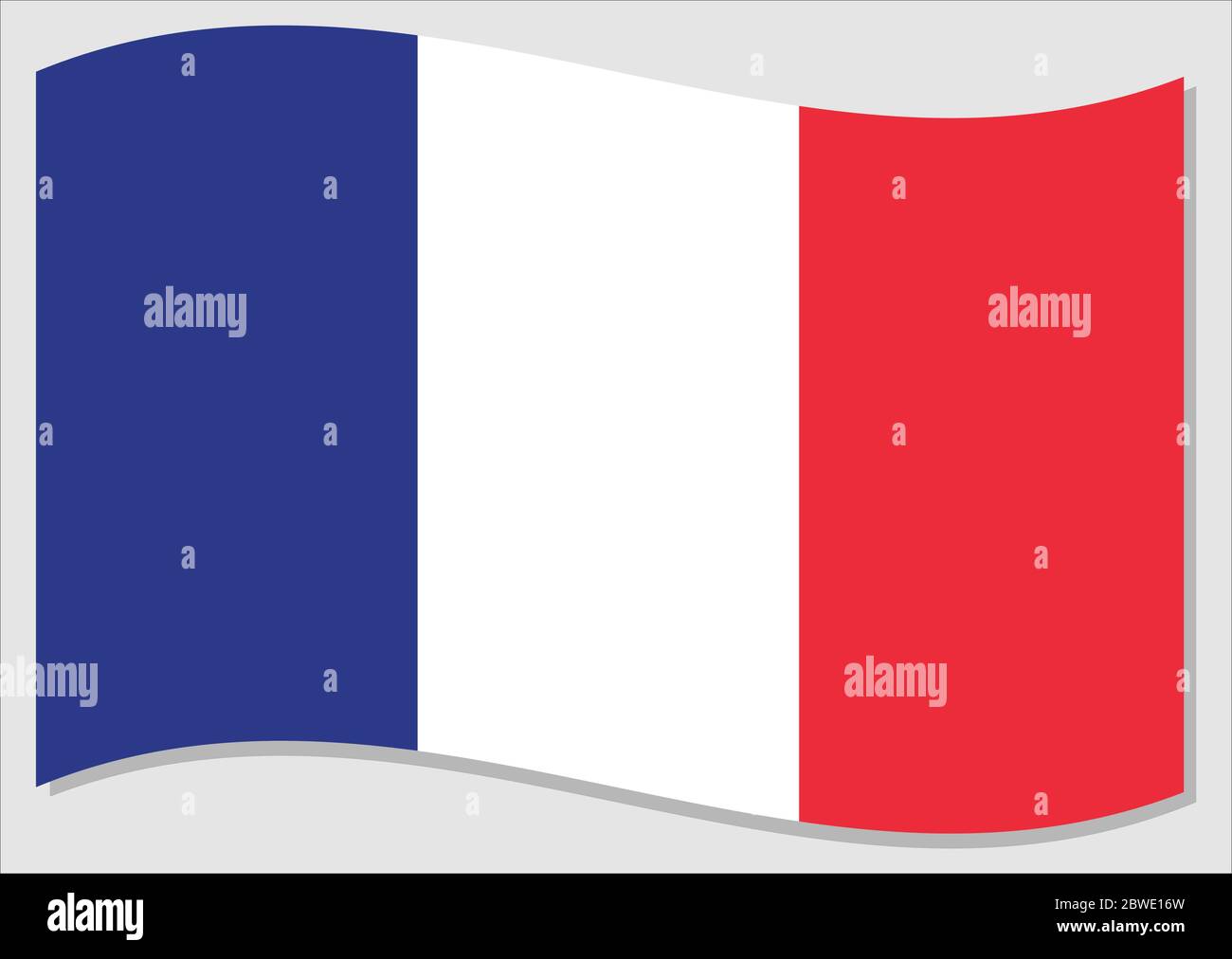 Waving French Flag France Realistic Waving French Flag 3D Animation