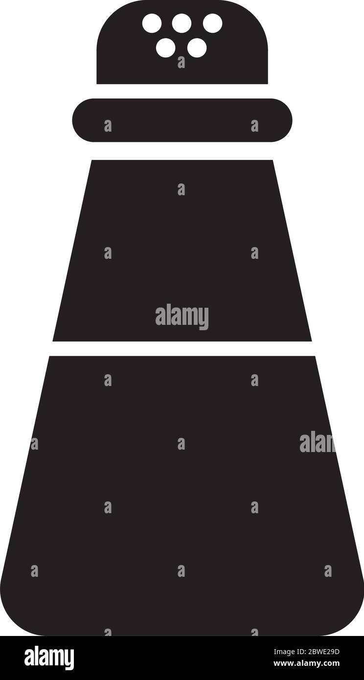 salt shaker silhouette style icon Stock Vector Image & Art - Alamy