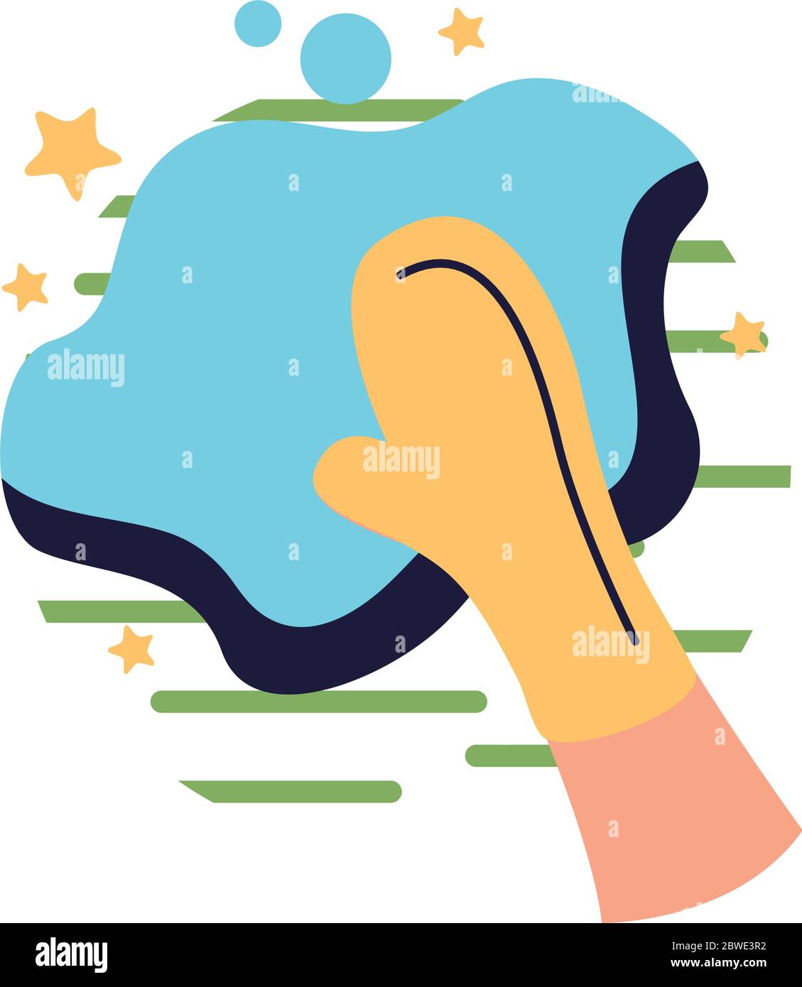 Hand rag Stock Vector Images - Alamy